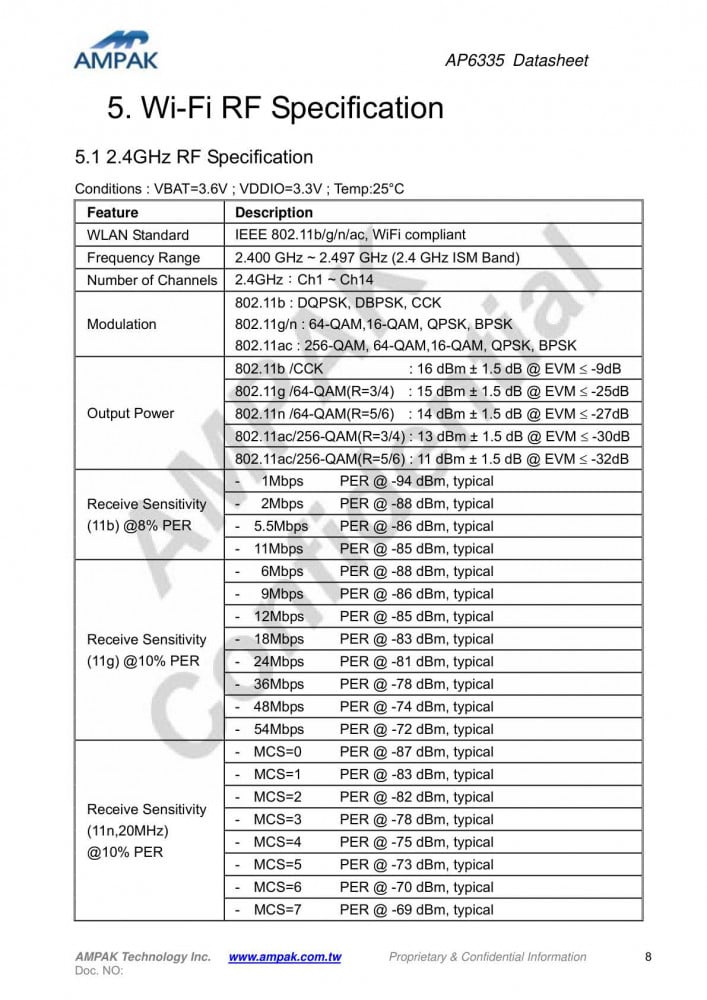 AP6335 specification page 9