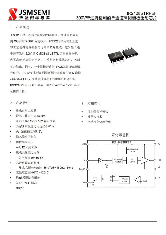 IR2128STRPBF-JSM datasheet page 1