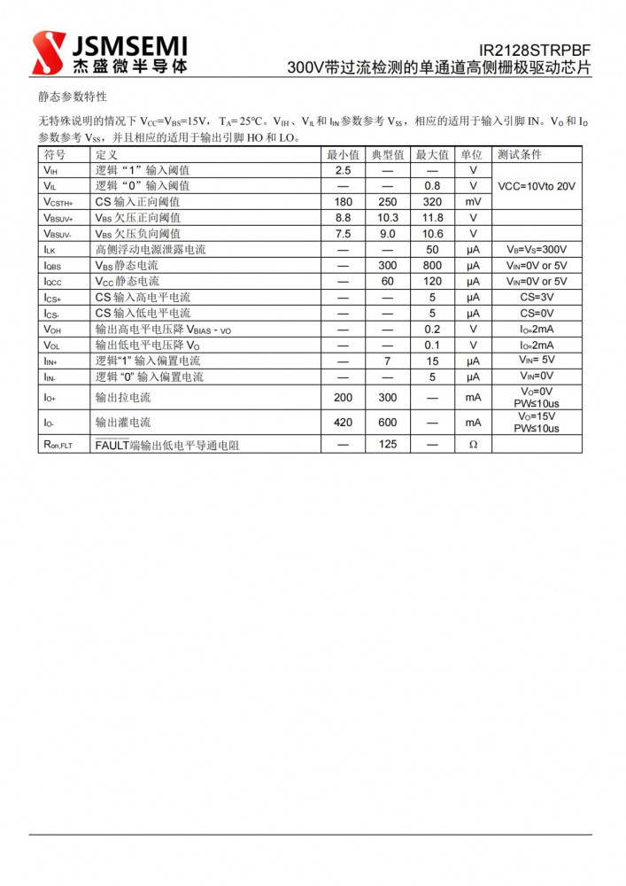 IR2128STRPBF-JSM datasheet page 5