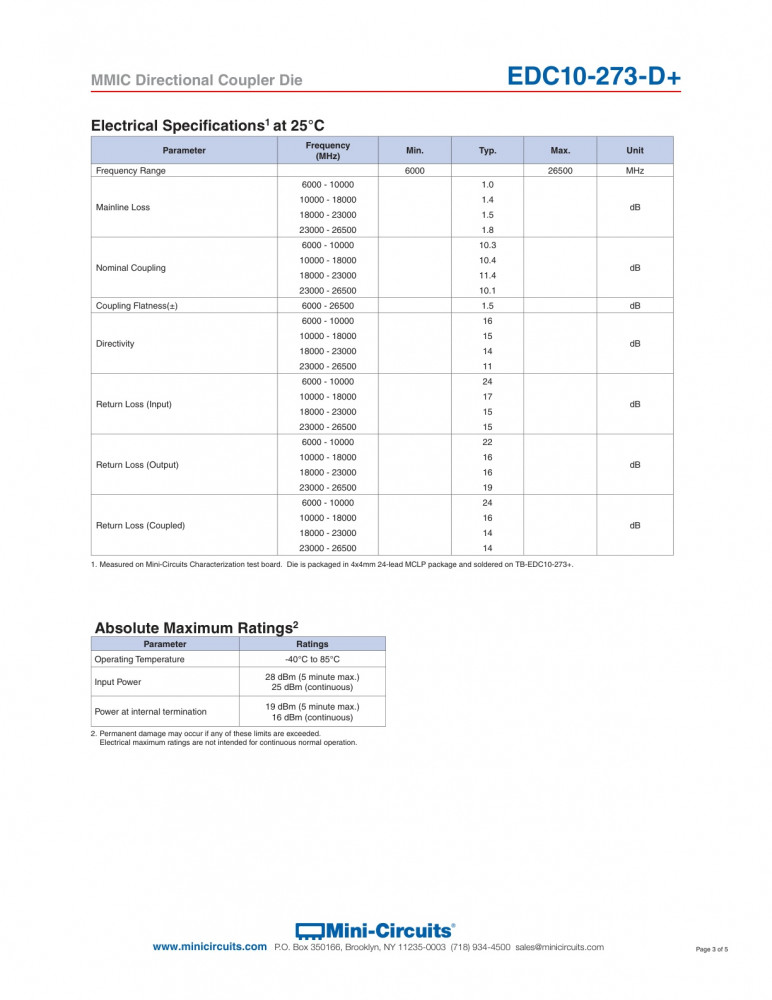 EDC10-273-DG+ datasheet page 3
