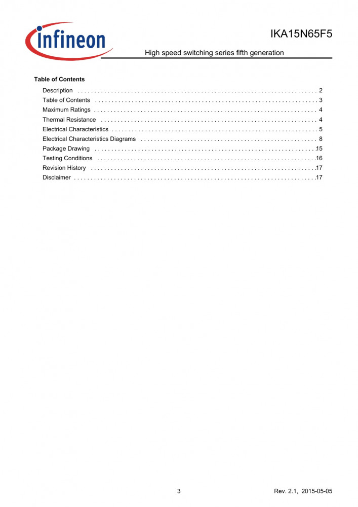 IKA15N65F5 datasheet page 3