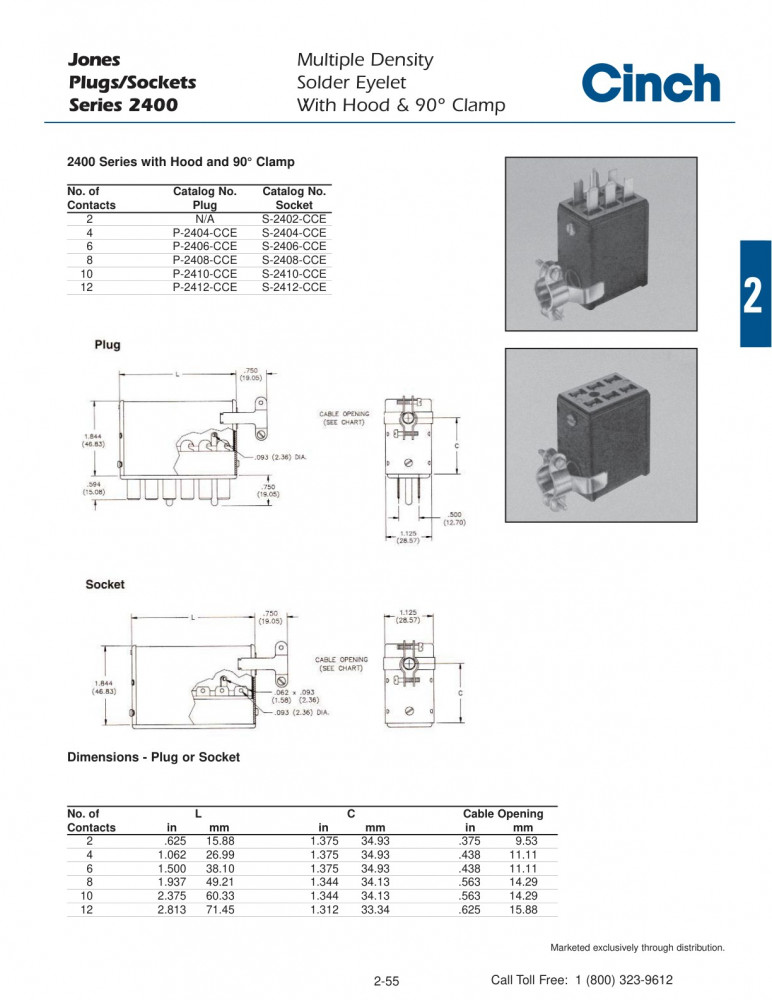 CINCH 2400 Series datasheet page 6