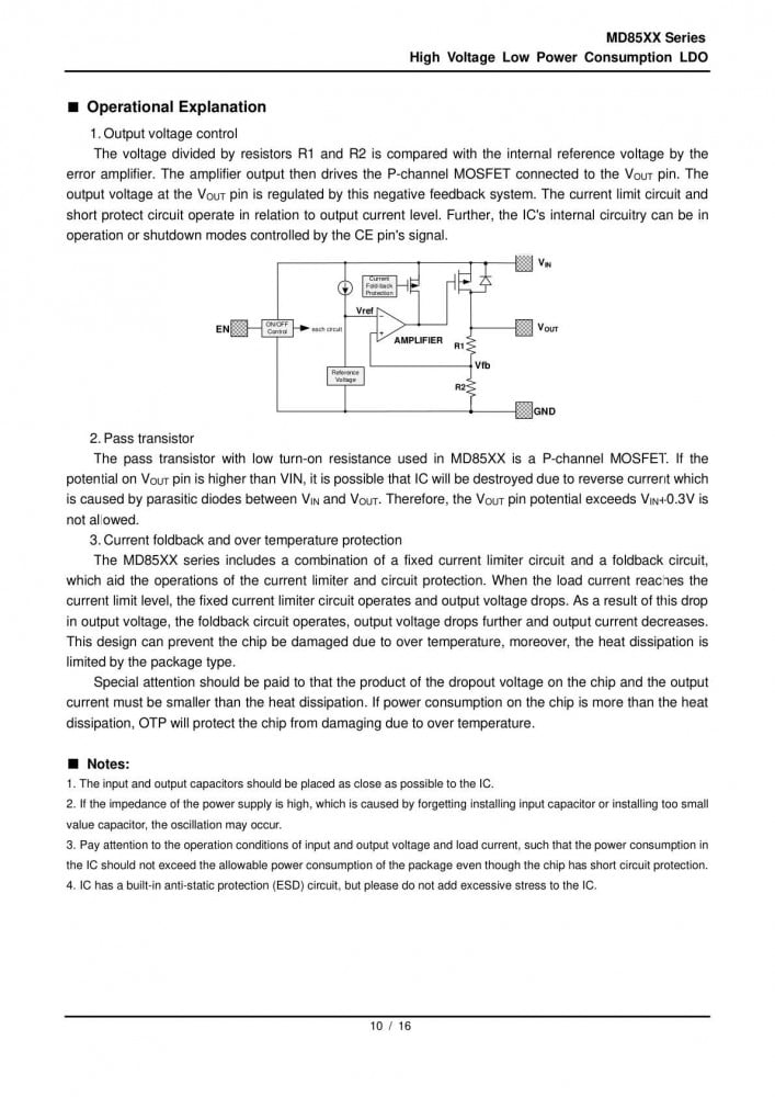 MD85XX datasheet page 10