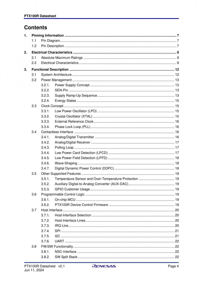 PTX100R datasheet page 4