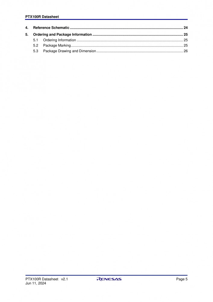 PTX100R datasheet page 5