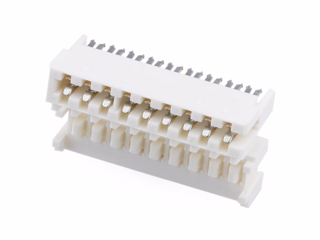 Appli-Mate RAST 2.5 Connector, 2.50mm Pitch, Female, 9 Circuits, All Position Keys, 1 Closed and 1 Open Endwall, Polarizing Rib Between 3/4 for sale