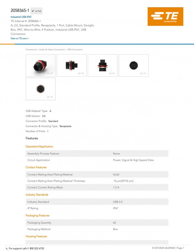 2058365-1 technical document page 1