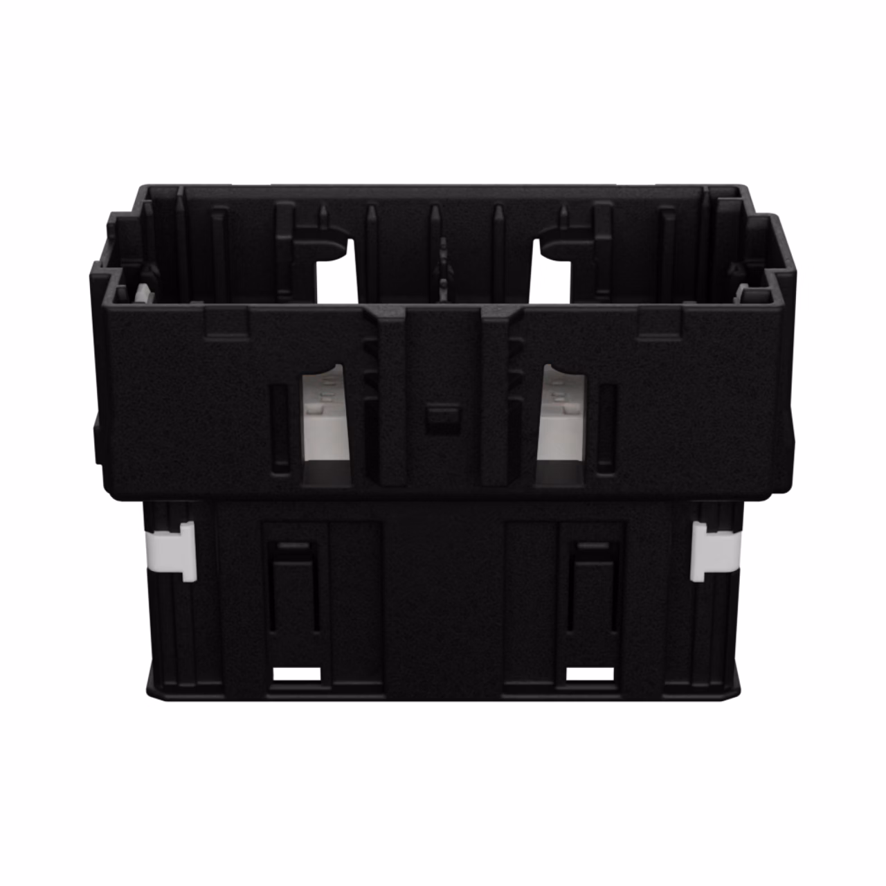 MX-DaSH Unsealed 2x2 Male Connector Assembly, without Wire Dress Cover Latch, Configuration 4, Keying Option A, Black for sale