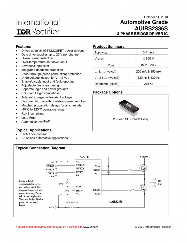 AUIRS2336STR datasheet page 1
