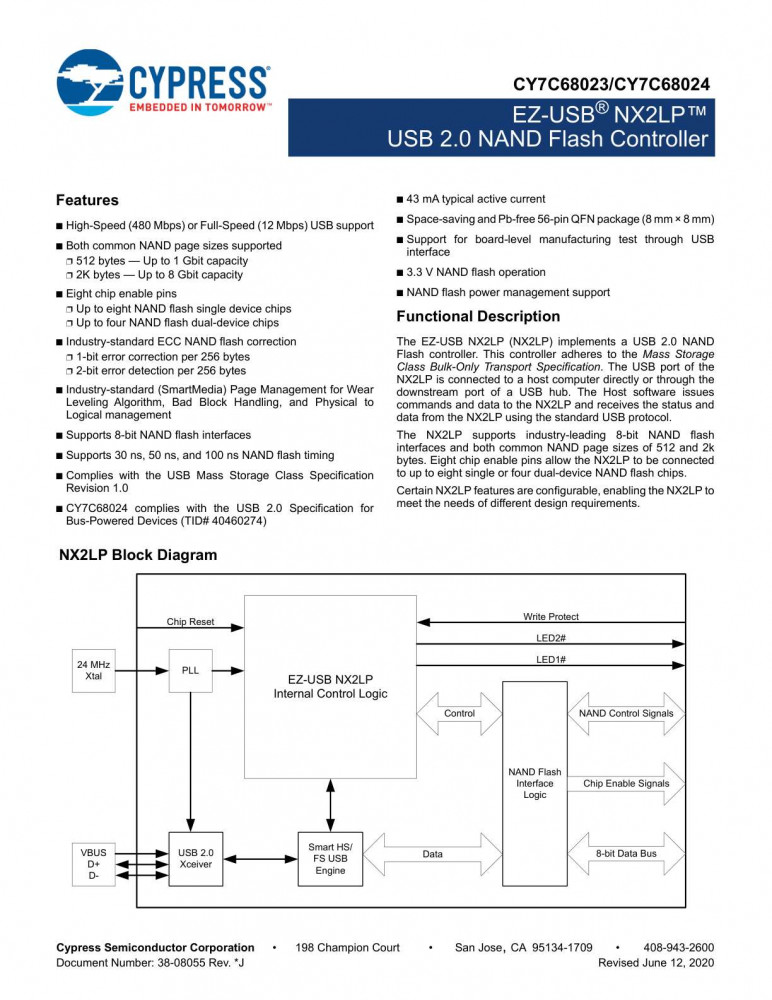 CY7C68023 datasheet page 2