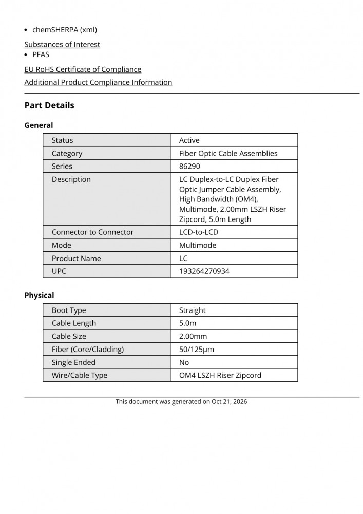 MOLEX 885379505 technical document image, page 2