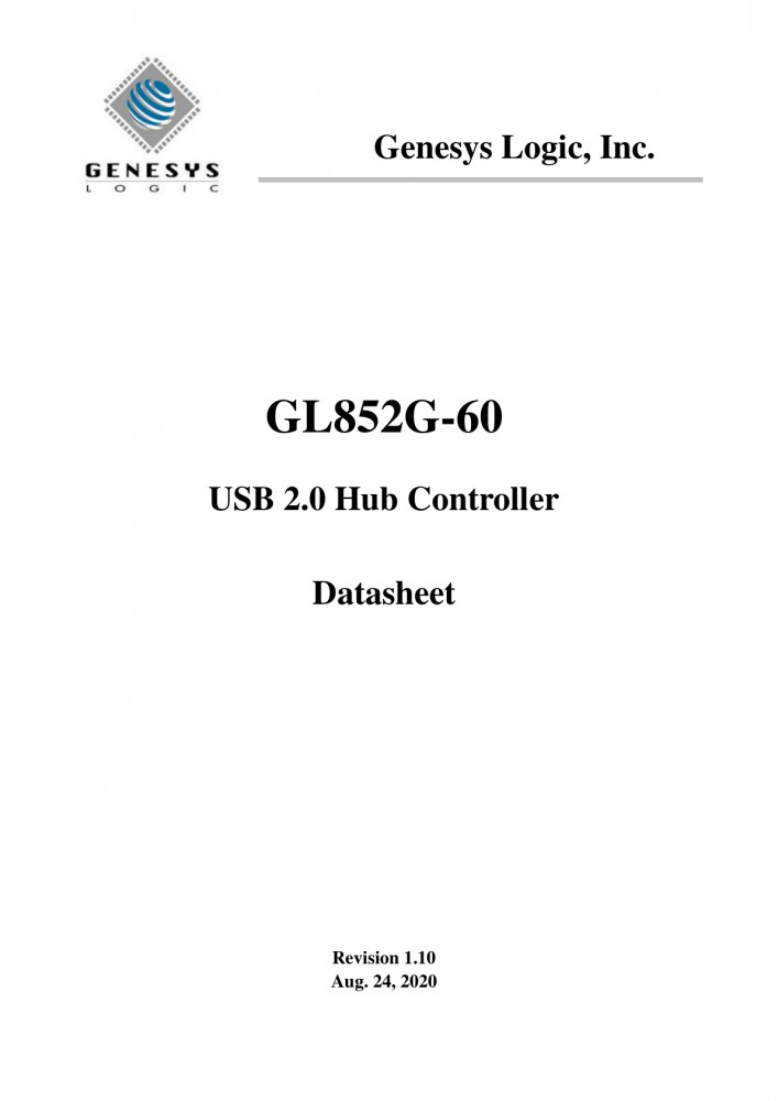 GL852G-HHY60 datasheet page 1