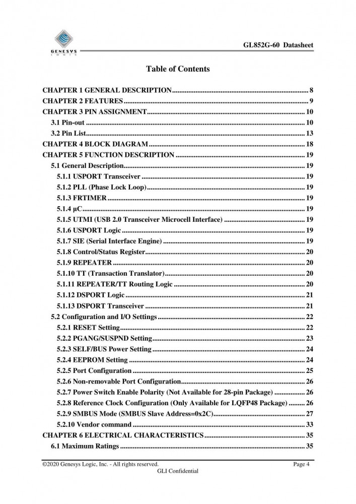 GL852G-HHY60 datasheet page 4