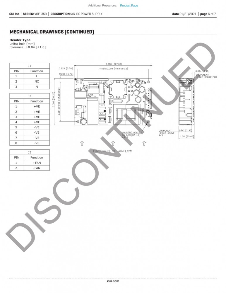 VOF-350-48 datasheet page 6