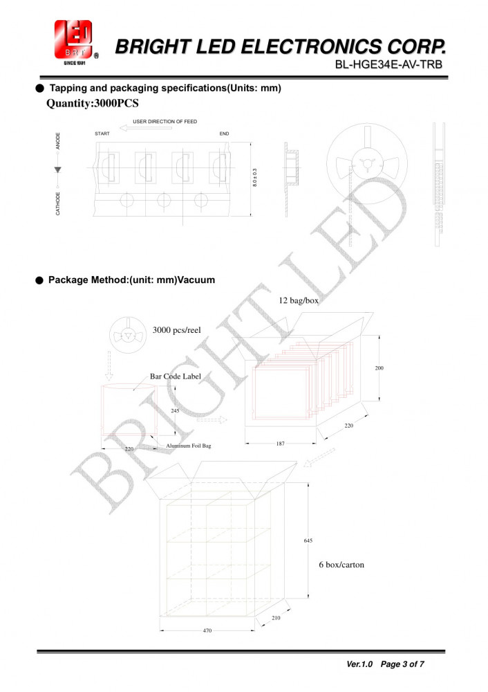 BL-HGE34E-AV-TRB datasheet page 3