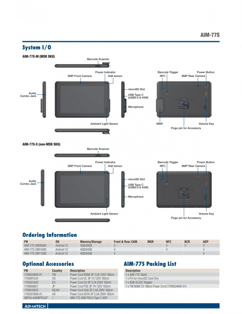 AIM-77S product document page 3