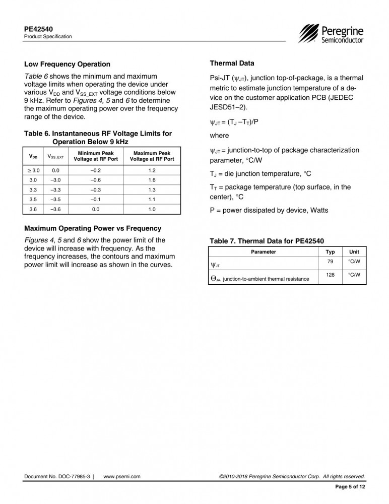 PE42540F-Z document page 5