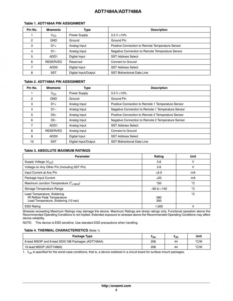 ADT7486A datasheet page 3