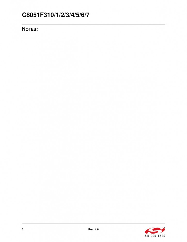 C8051F314-GQ datasheet page 2