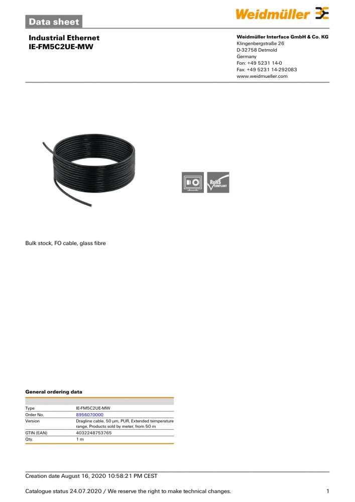 Product documentation image 1 for IE-FM5C2UE-MW