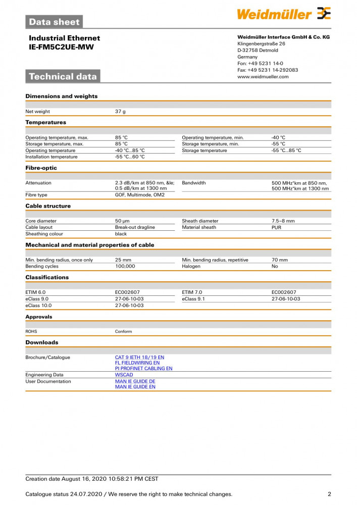 Product documentation image 2 for IE-FM5C2UE-MW