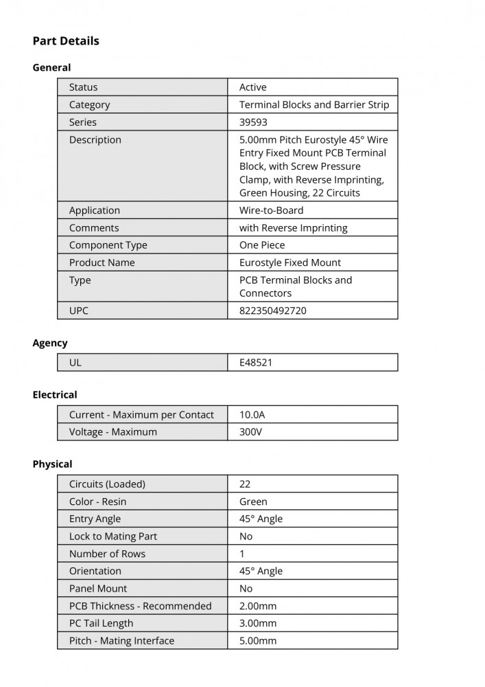 Molex 395932222 drawing preview, page 2