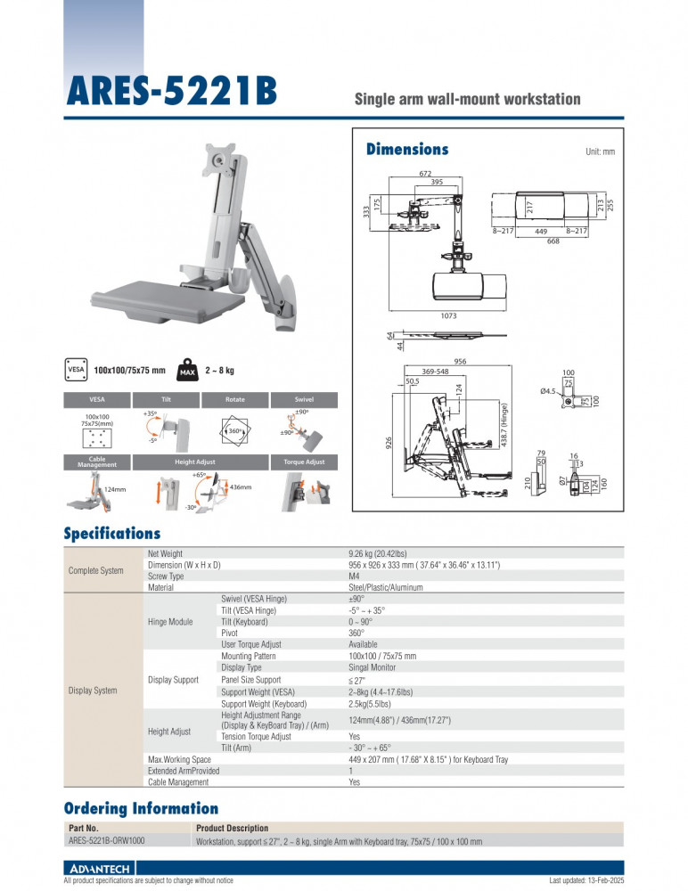 ARES workstation technical document, page 1