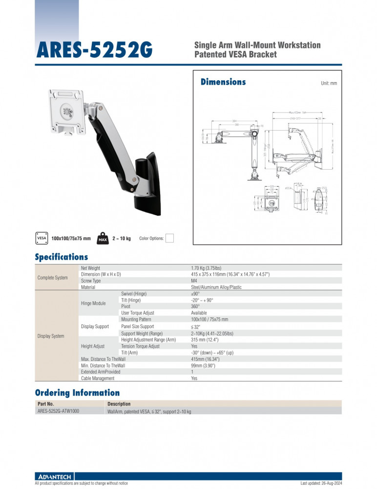 ARES workstation technical document, page 9