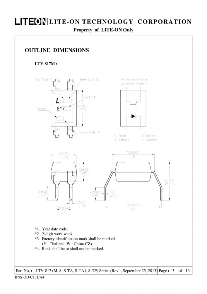 LTV-817 datasheet page 4