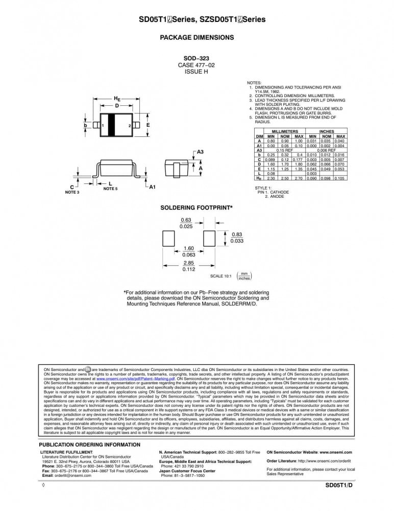 SD12T1G technical document page 4
