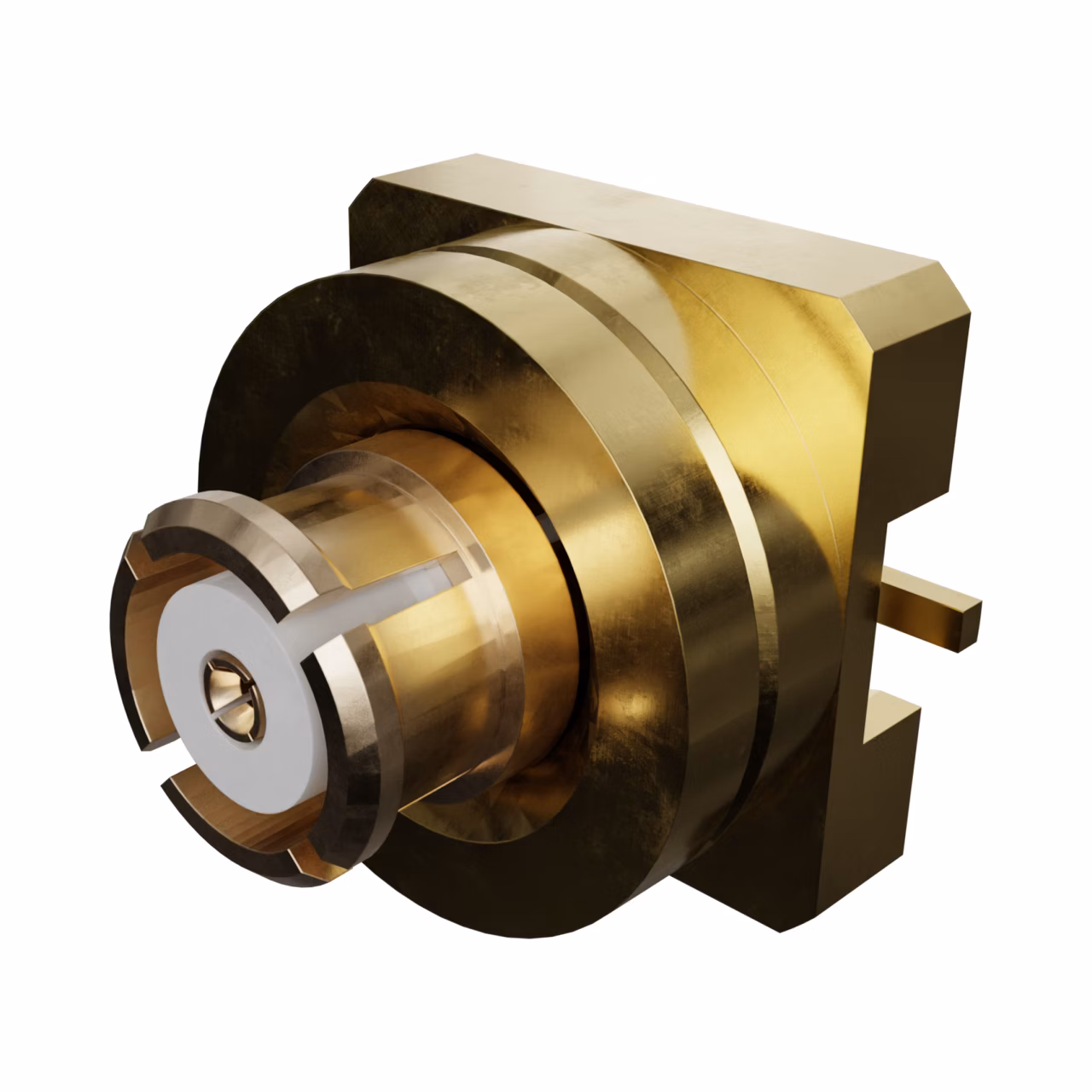 SMP Plug-to-SMP Jack Adapter Assembly, 5.56mm Length, One Piece Per Bag, 50 Ohms for sale