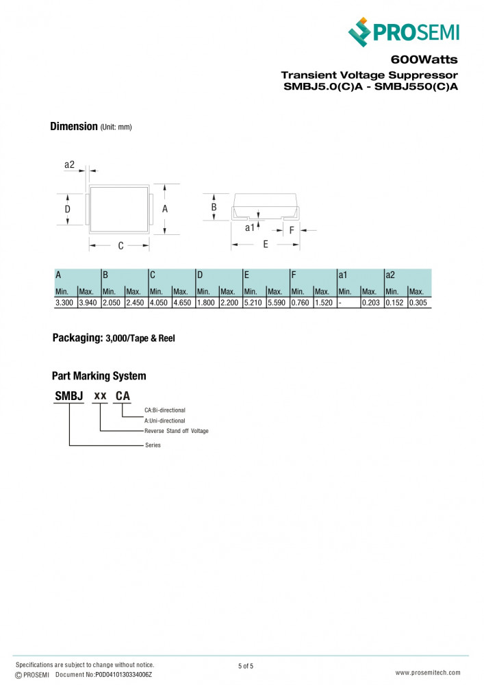 SMBJ16A datasheet page 5