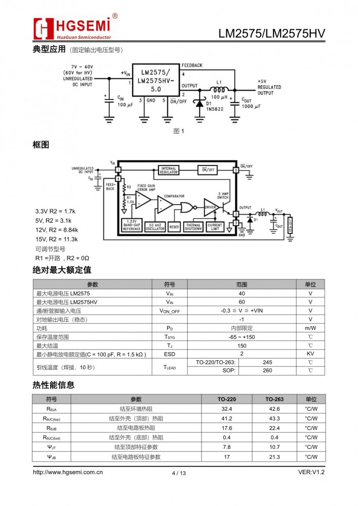 LM2575 datasheet page 4