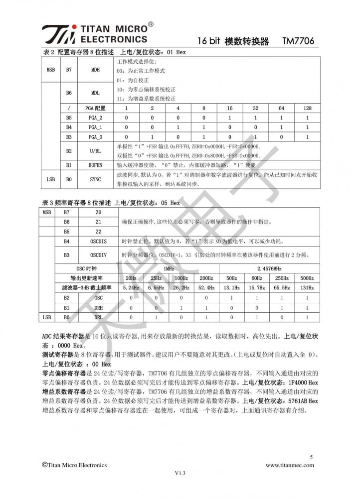 TM7706 datasheet page 5