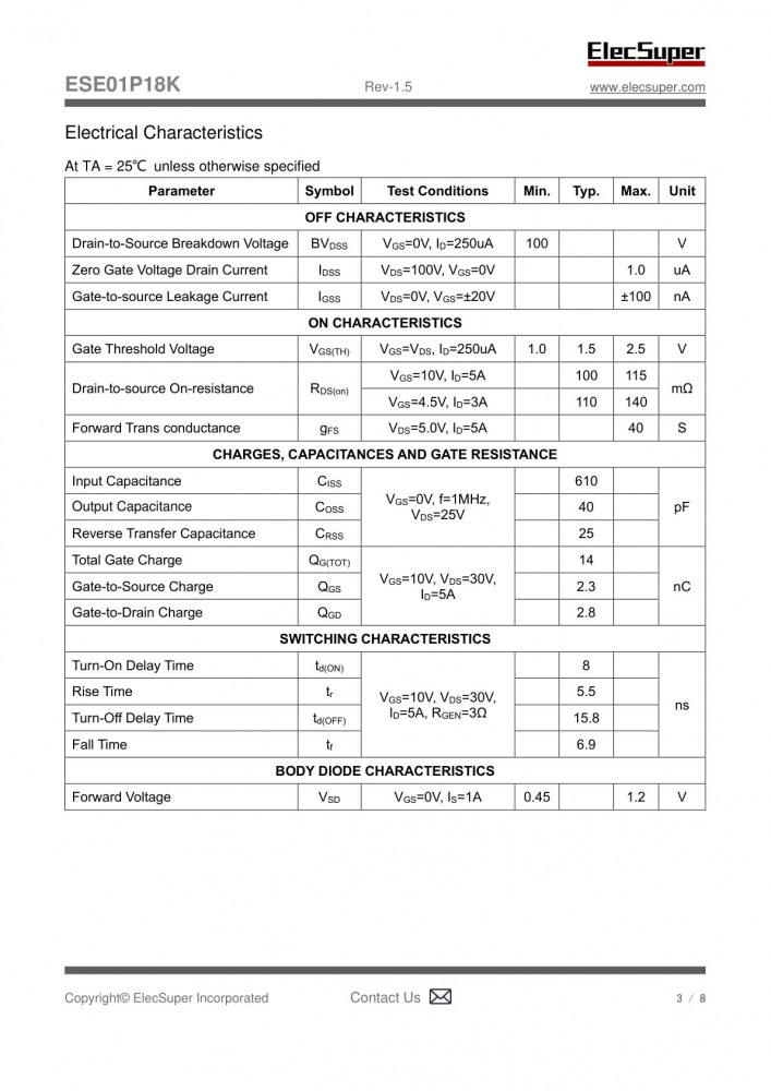 ESE01P18K datasheet page 3