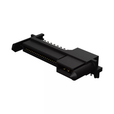 EXTreme LPHPower Receptacle Header, Right-Angle, 2 Power Contacts, 40 Signal Contacts, Select Gold (Au) Plating, for 1.57mm Thick PC Board, with Guide Posts and Press-fit Plastic Pegs for sale