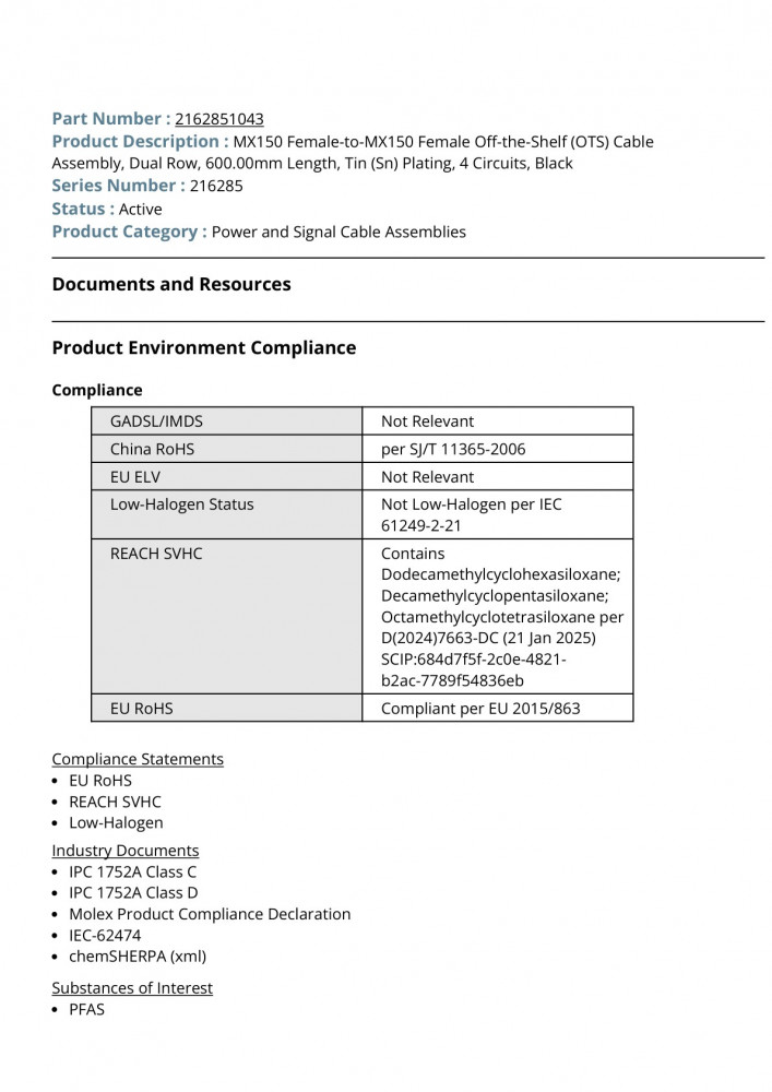 Product document preview, page 1