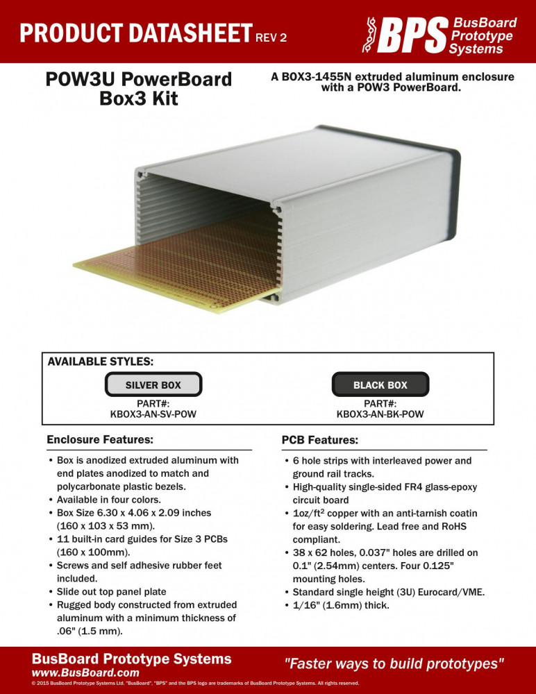 KBOX3-AN-POW product documentation image, page 1