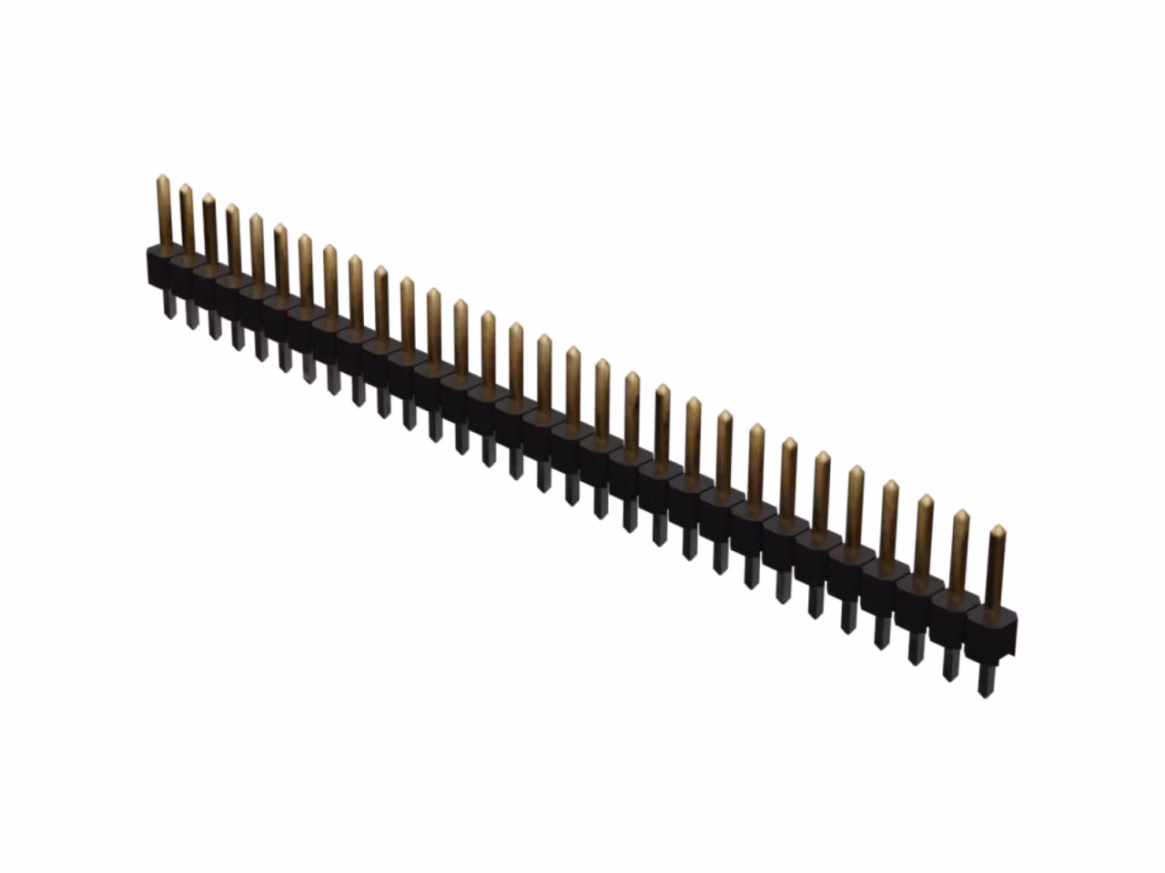 KK 254 PCB Header, Through Hole, Breakaway, Vertical, 30 Circuits, Gold (Au) Flash Plating, Bag Packaging, Lead-Free for sale