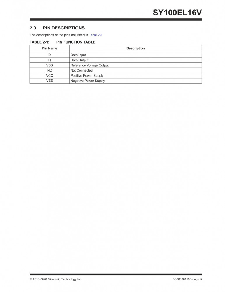 SY100EL16VKG datasheet page 5