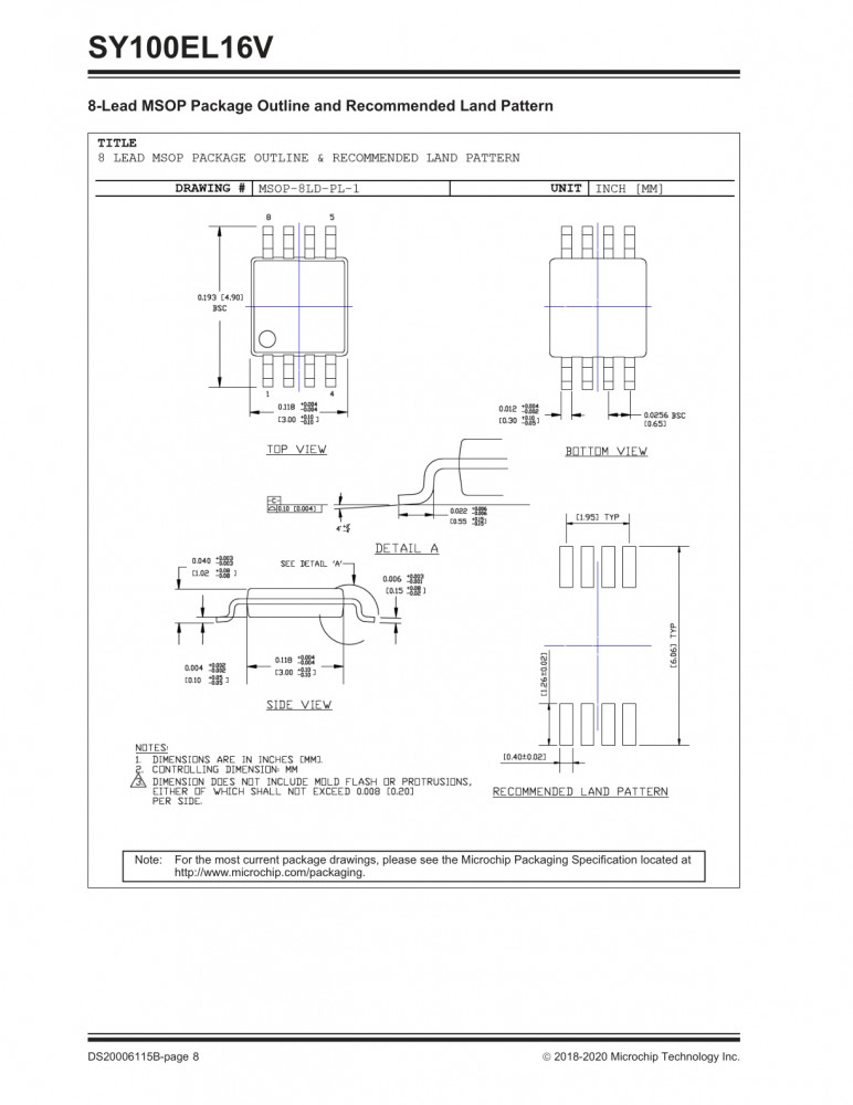 SY100EL16VKG datasheet page 8
