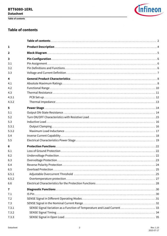 BTT60801ERLXUMA1 document page 2