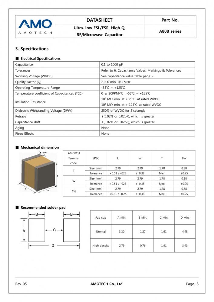 AMOTECH A80B datasheet page 3