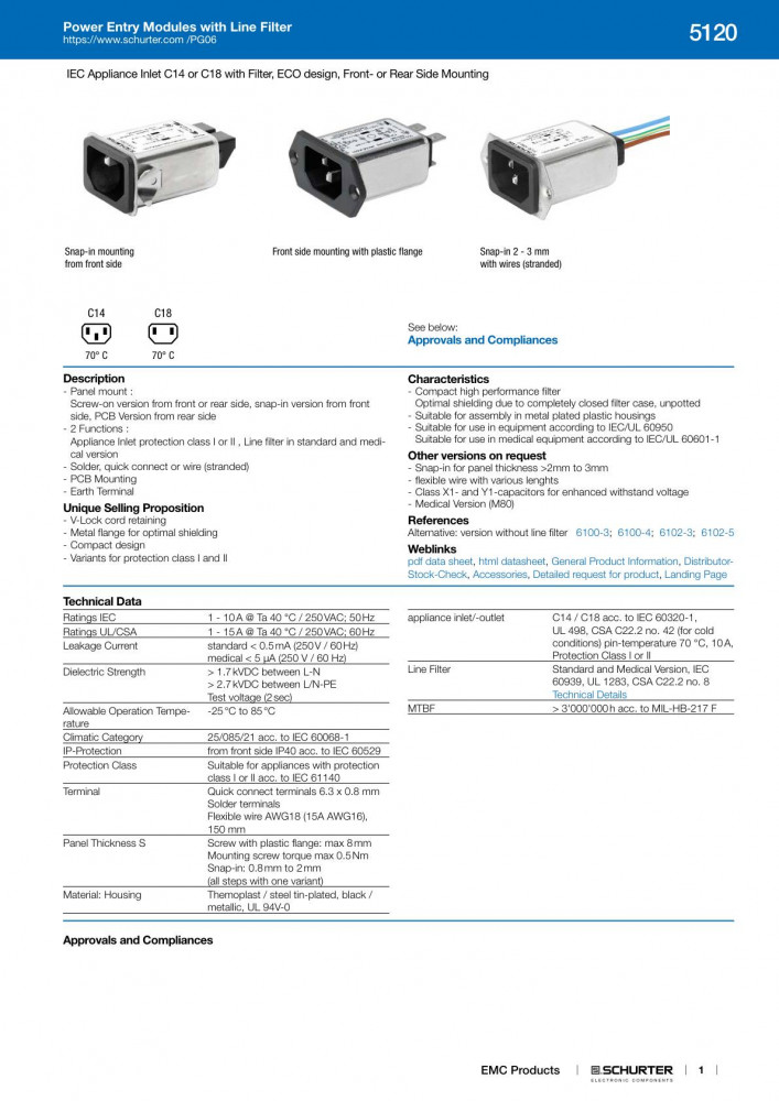 5120 series datasheet preview, page 1