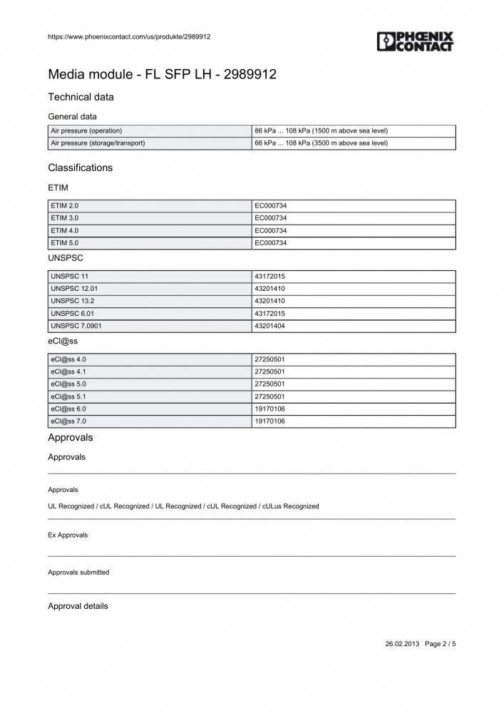 2989912 product document, page 2
