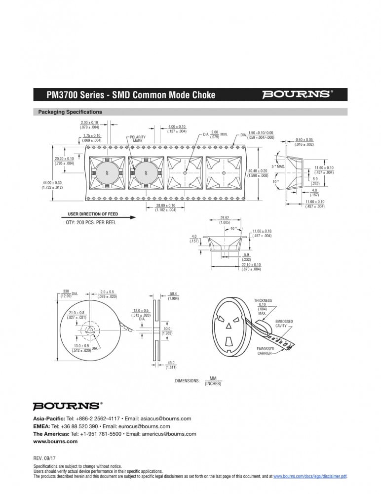BOURNS PM3700 series datasheet page 3