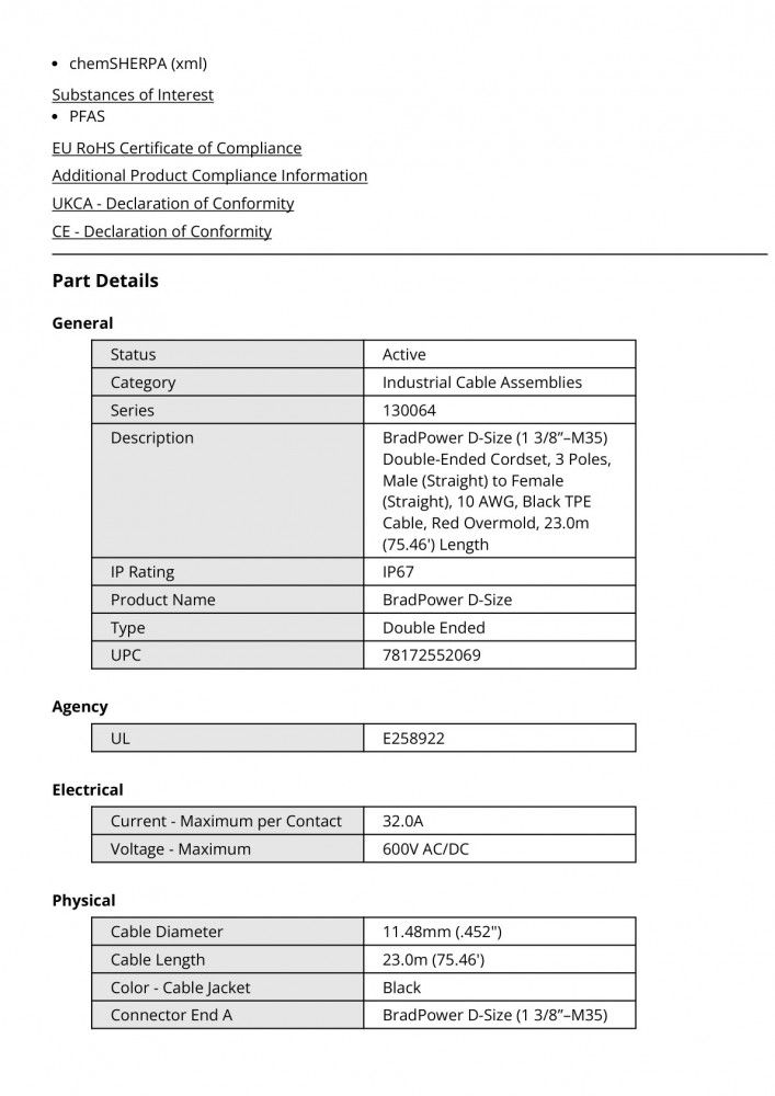 Molex 1300642021 product drawing, page 2