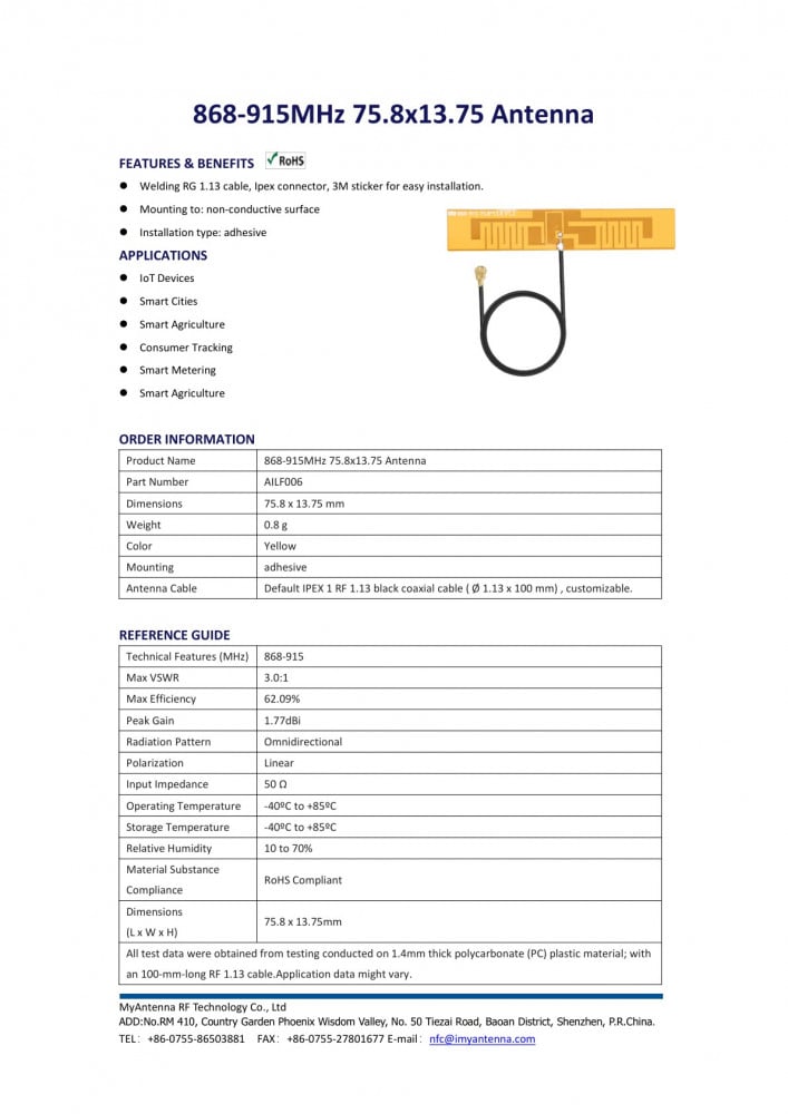 AILF006 datasheet page 1
