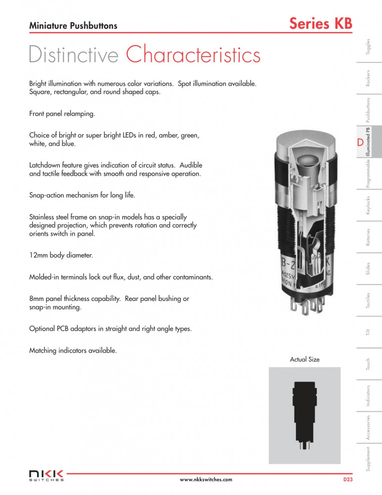 KB25SKG01 technical documentation page 2