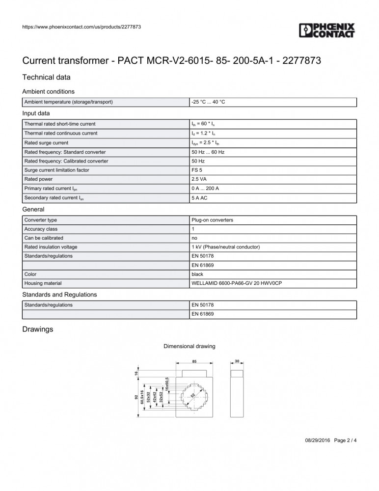 Phoenix Contact 2277873 product document page 2